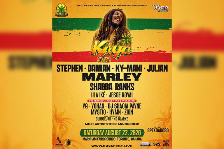 Stephen Marley and The Marley Family Present Kaya Fest Toronto 2026 - NEWS